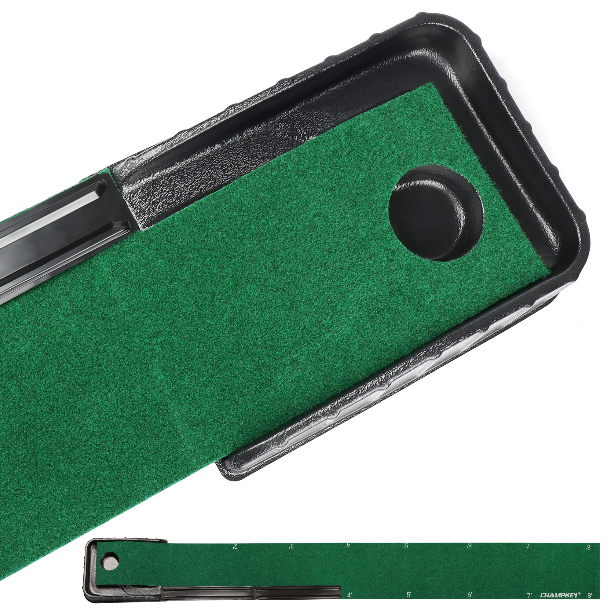 Champkey GL Golf Putting Mat | Automatic Ball Return Golf Putting Green ...